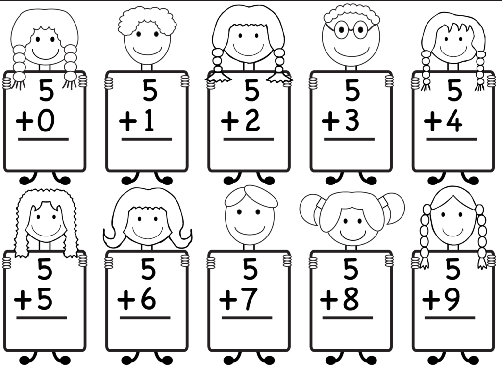 Free Printable Picture Addition Worksheets For Kindergarten Printable