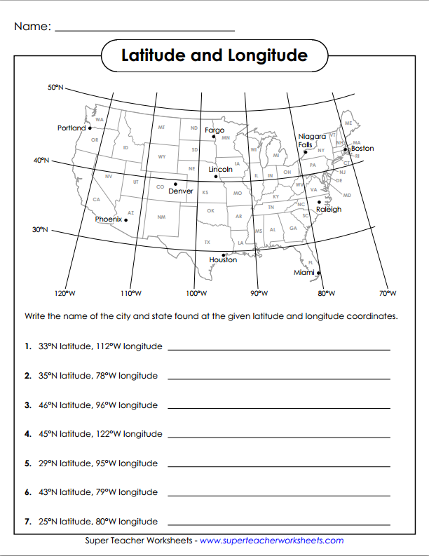 Free Printable Latitude And Longitude Worksheets Printable Worksheets Free Printable Latitude And Longitude Worksheets Printable Worksheets