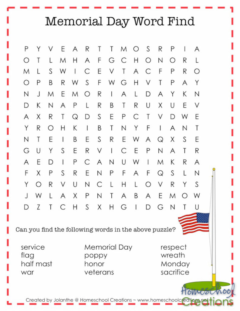 free printable memorial day reading comprehension worksheets ...