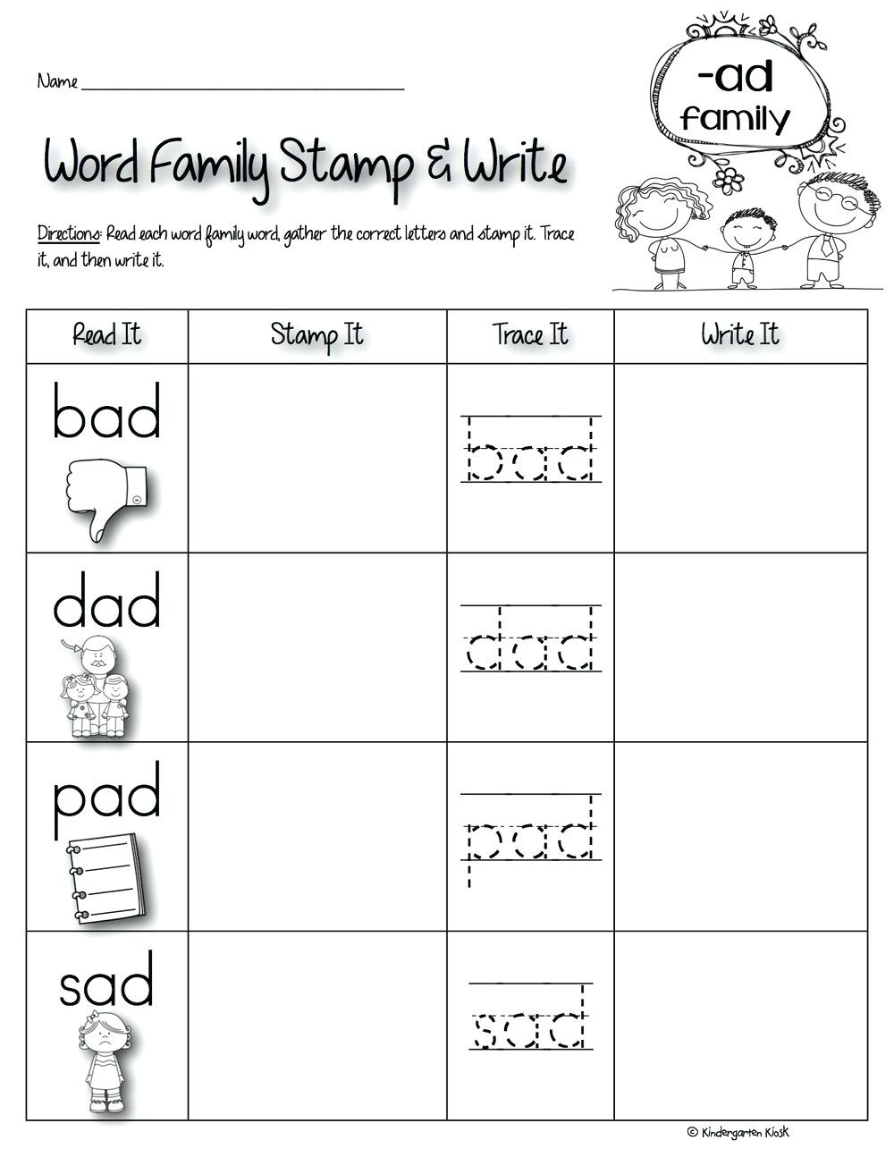 Free Printable Word Family Worksheets Printable Worksheets Free Printable Word Family Worksheets Printable Worksheets