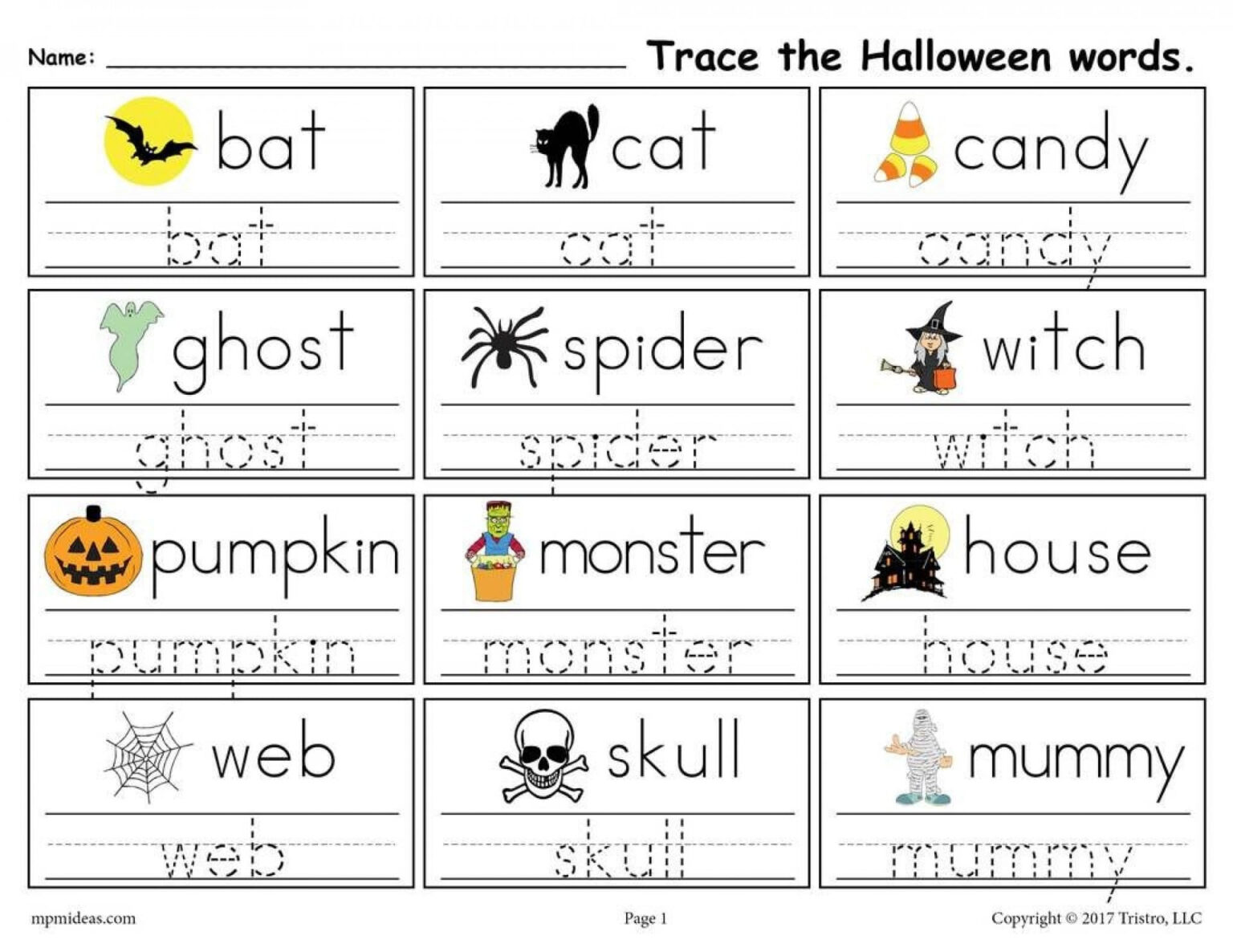 printable word tracing worksheets | Printable Worksheets