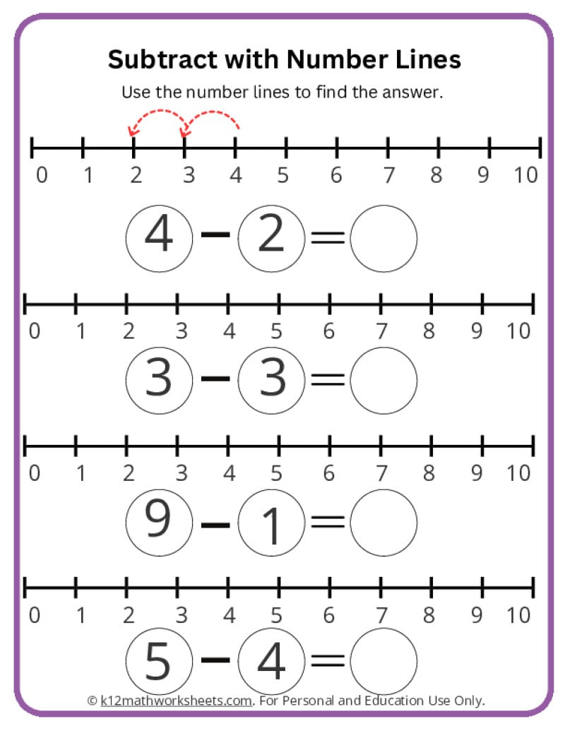 Free Printable Subtraction Worksheets For Grade 1 | Printable Worksheets