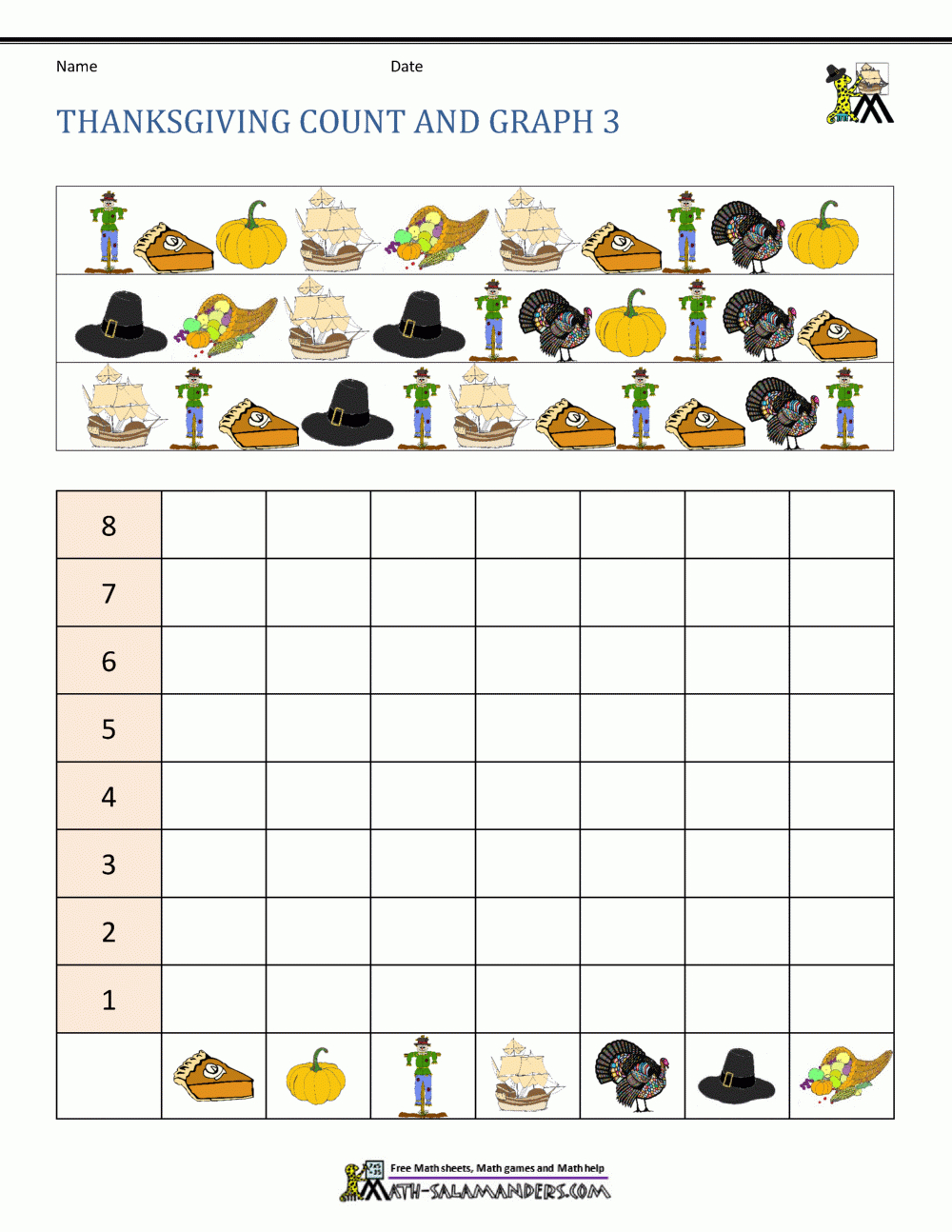 Thanksgiving Day Math Worksheets | Printable Worksheets