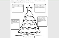 Christmas Tree Reading Comprehension Activity | Agriculture In The with ...
